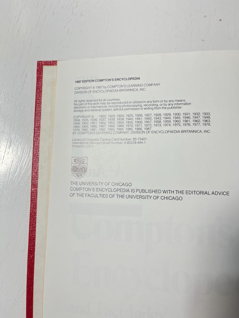 1987 Compton’s Encyclopedia — Complete Set | Mint Condition, Like New ...