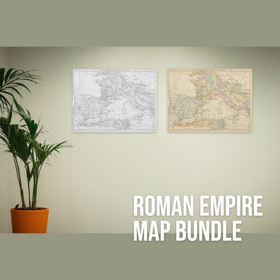 Roman Empire Map Poster Downloadable - Etsy