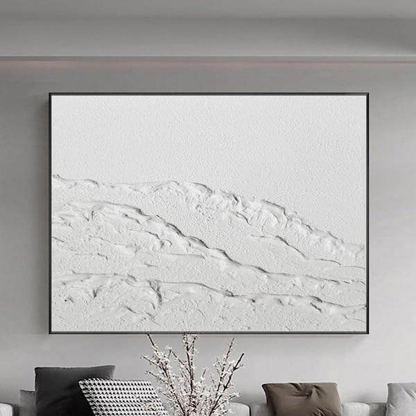 White Texture Wall Art - Etsy