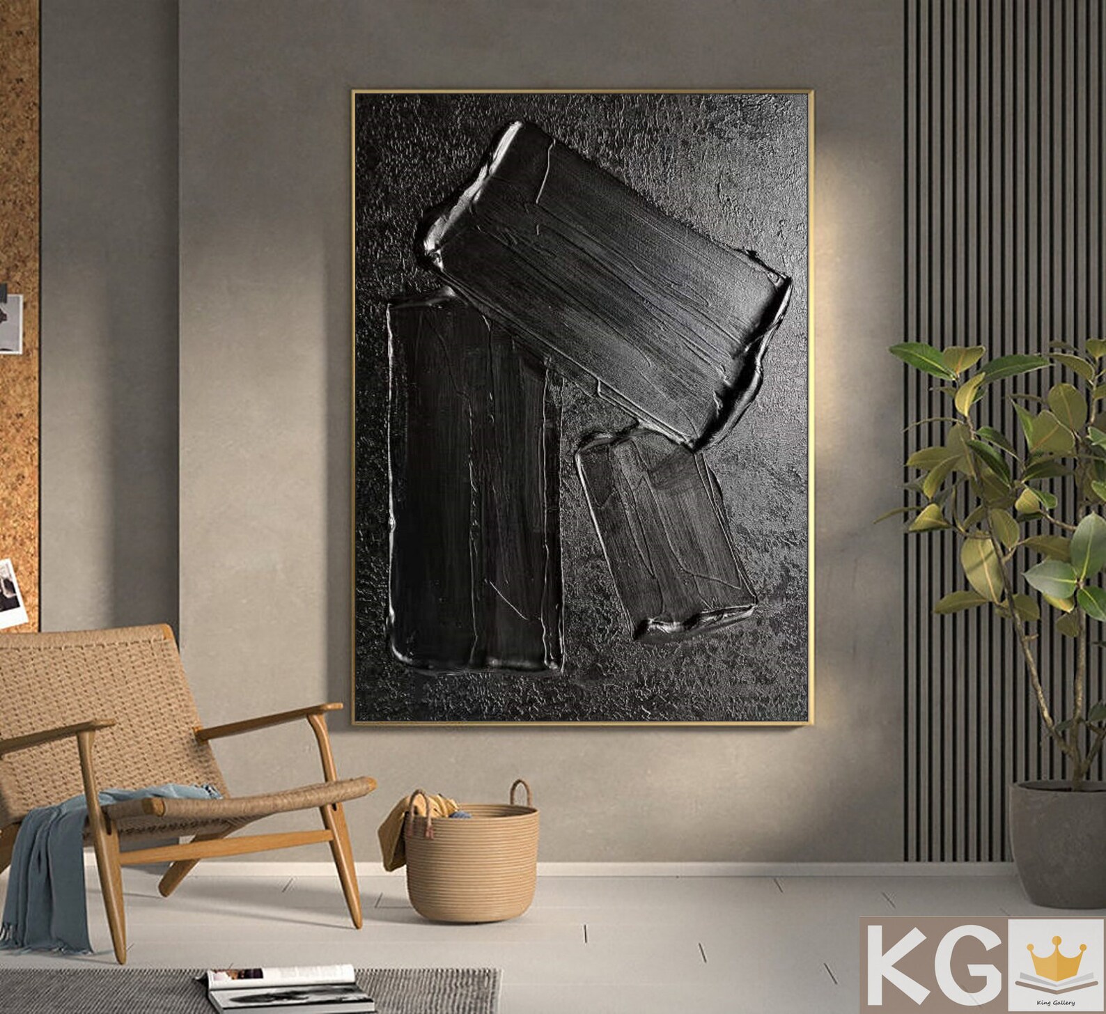 Black Wall Art Black 3D Textured Art Black Textured Wall Art - Etsy