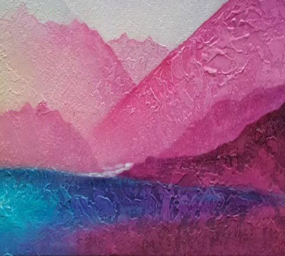 Large Landscape Abstract Painting-original Purple Abstract - Etsy