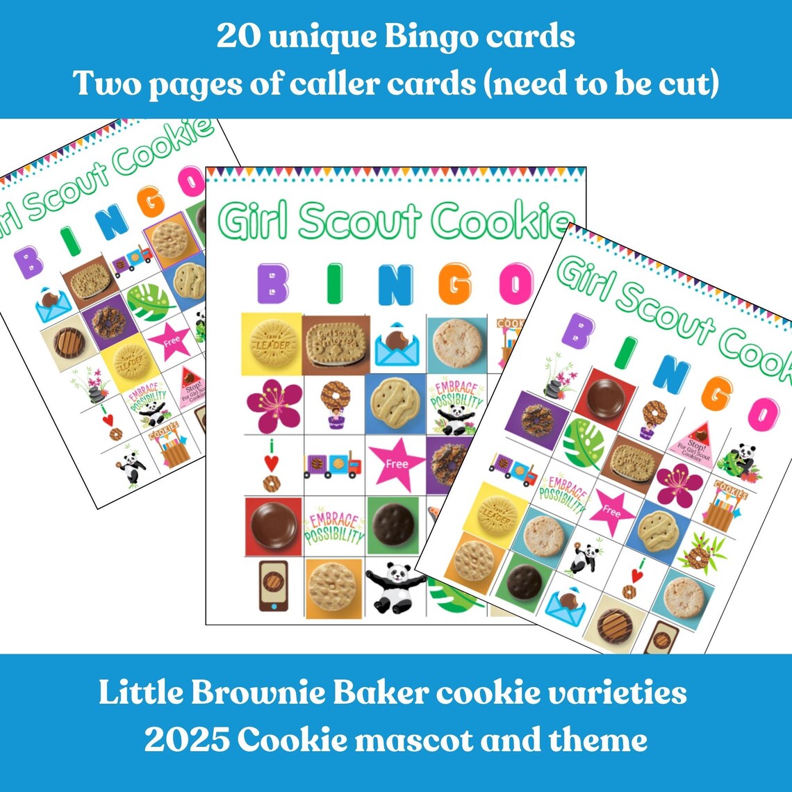Girl Scout Cookie Bingo (LBB) 2025 - Etsy