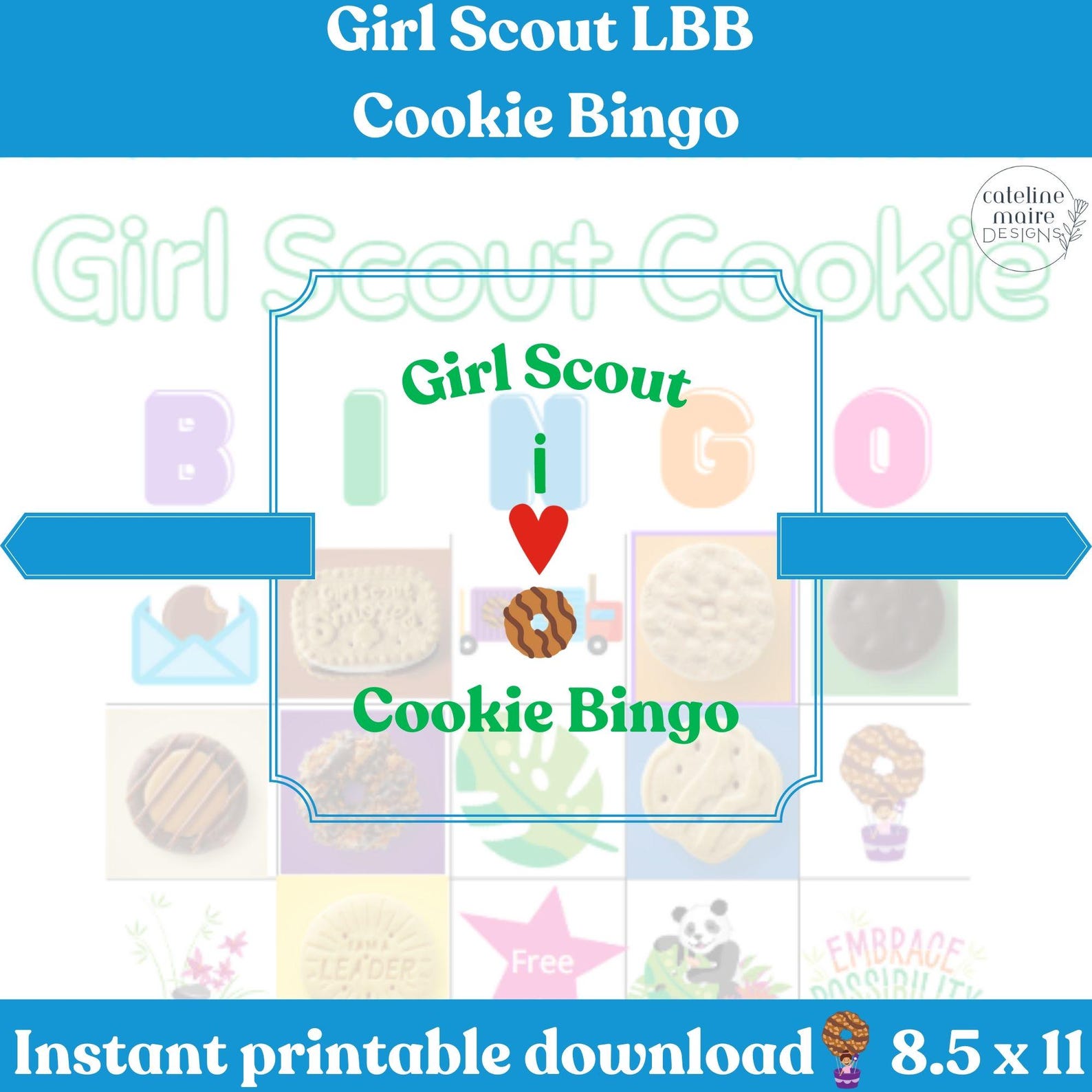Girl Scout Cookie Bingo (LBB) 2025 - Etsy