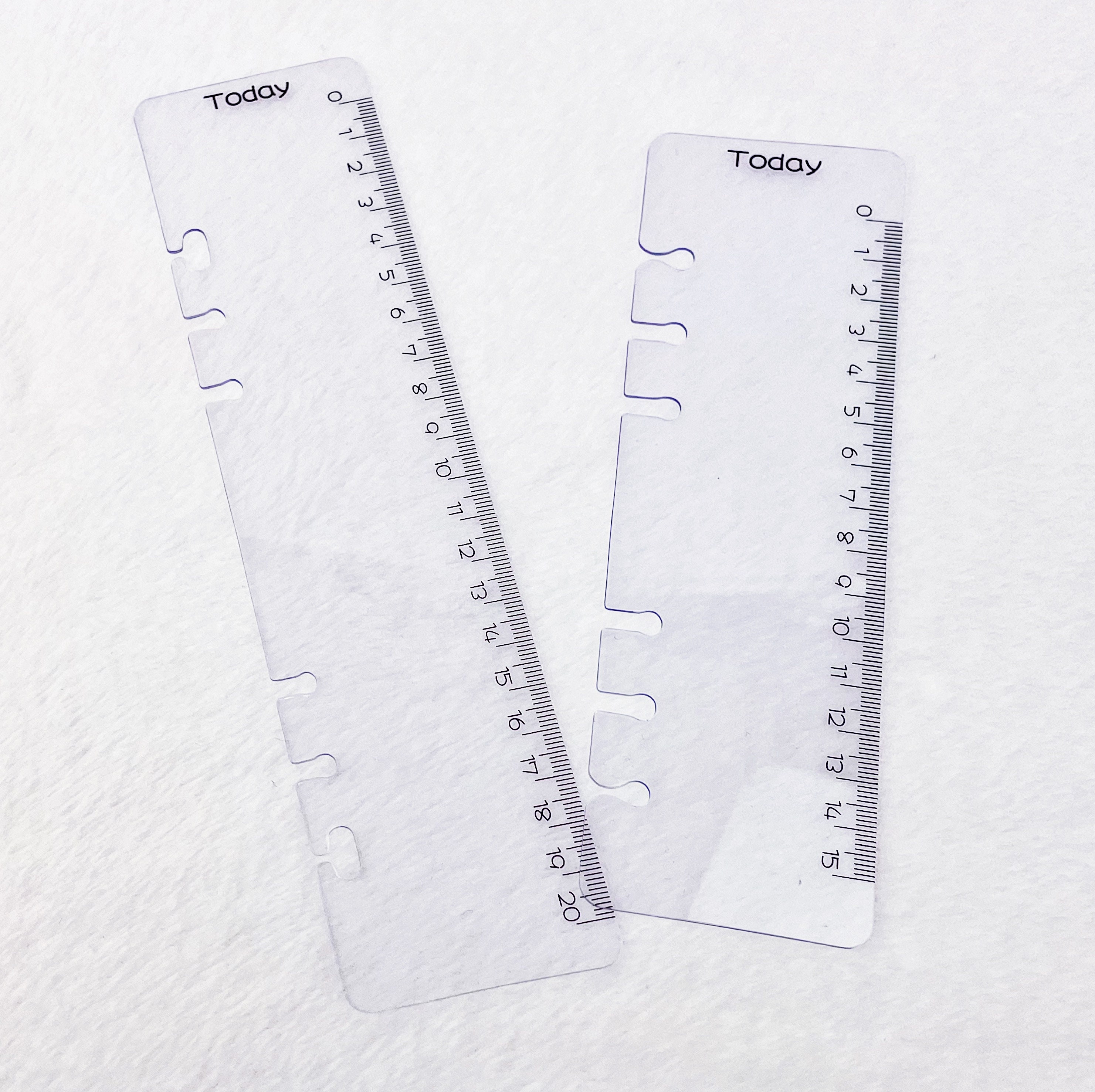 Today Bookmark With Ruler | for A5 or Personal | 6 Hole Ring Binder ...