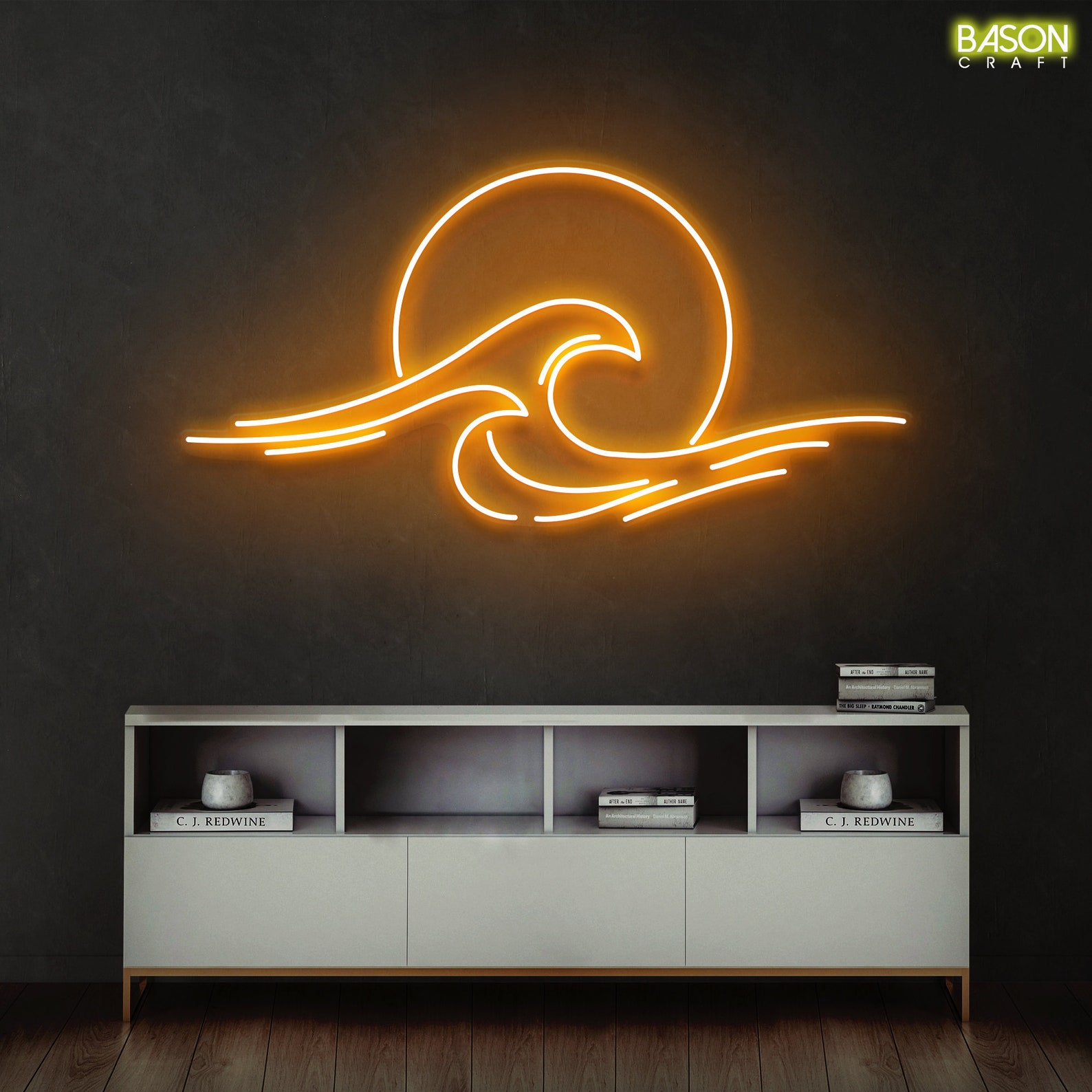 Neon Sign Waves Minimal Neon Sign Custom Neon Sign Neon - Etsy