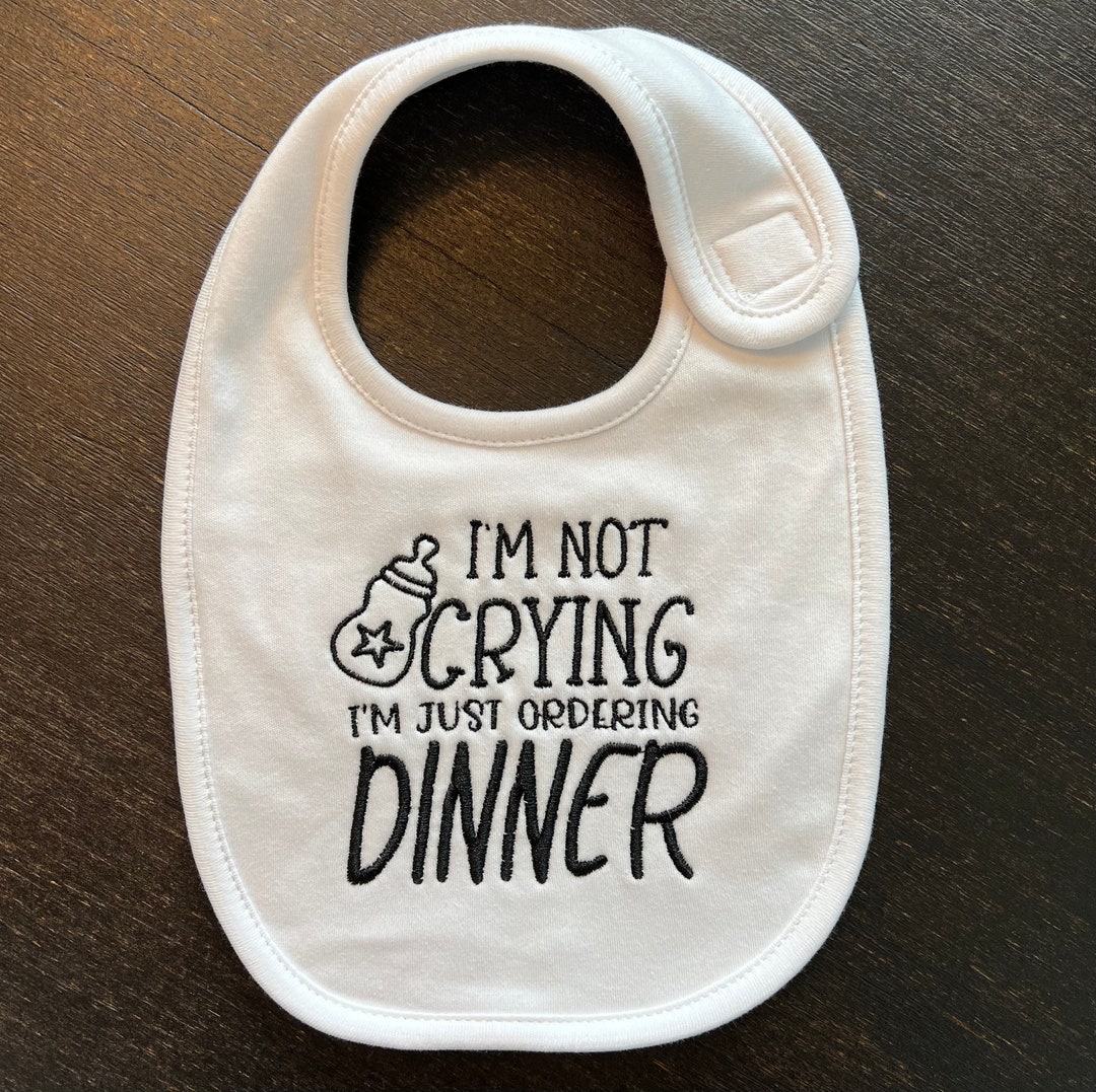 Funny Baby Bib, Embroidered Baby Bib - Etsy