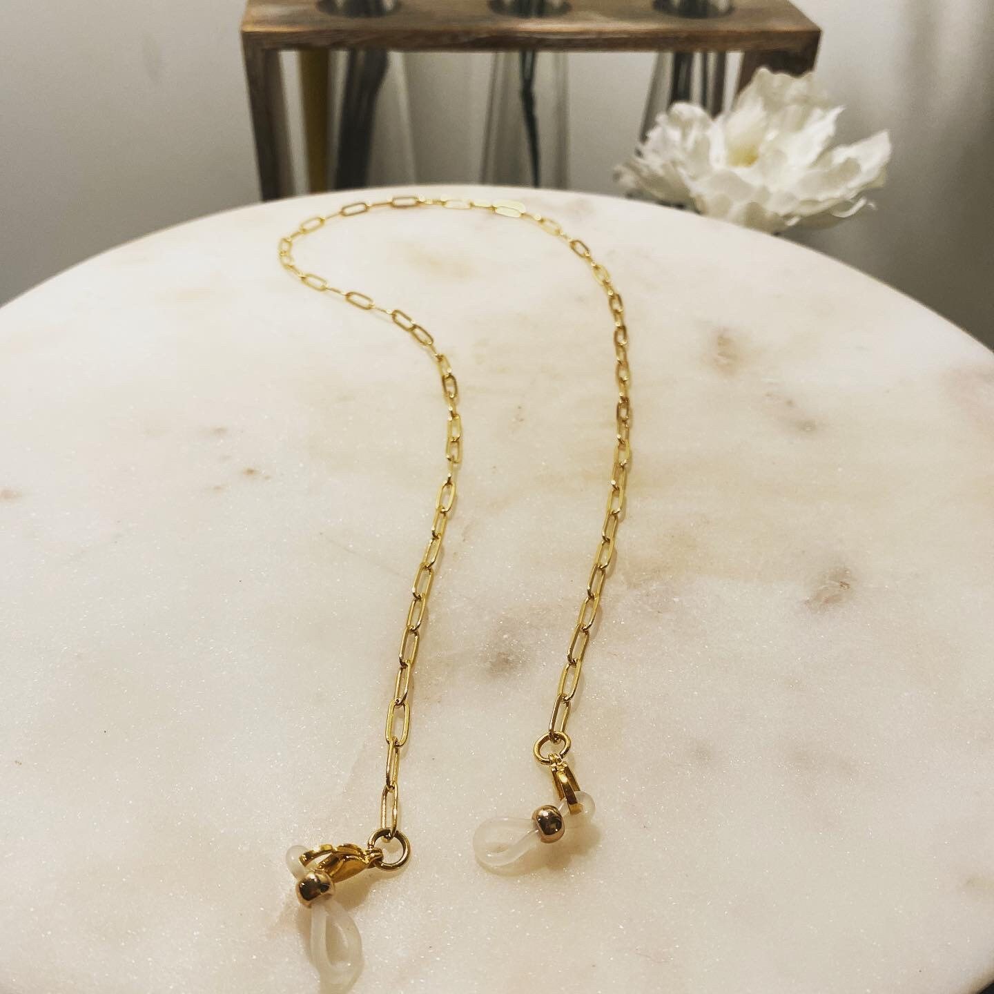 Gold Paperclip Chain - Mask / AirPod / Glasses / Sunglasses Chain - Etsy