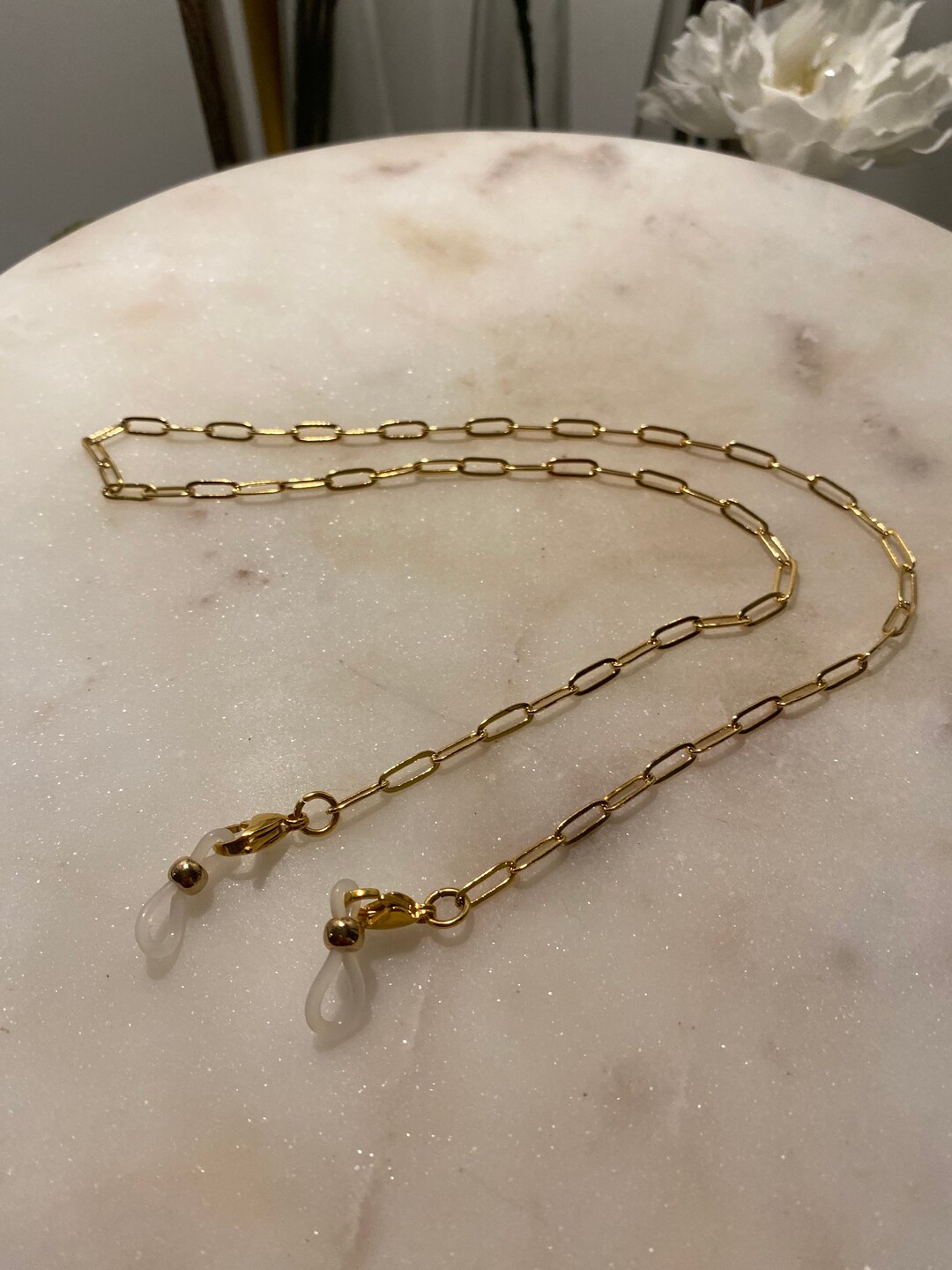 Gold Paperclip Chain - Mask / AirPod / Glasses / Sunglasses Chain - Etsy