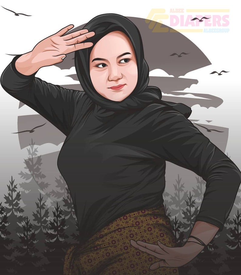 Vector Illustration Custom Cartoon Portrait Cartoon - Etsy