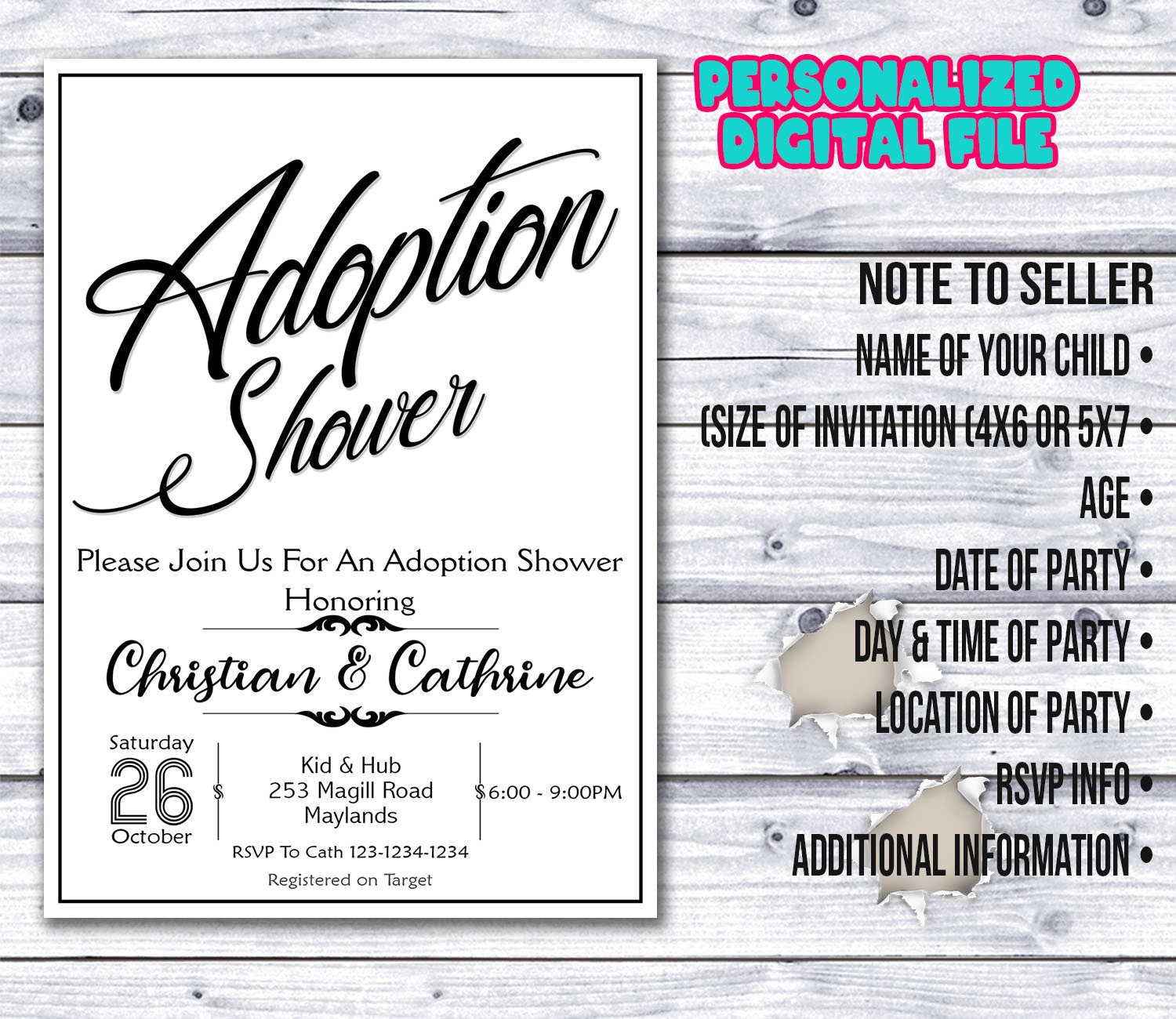 Adoption Baby Shower Invitation Wording