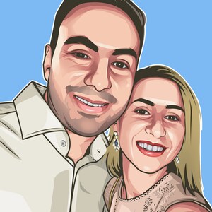 Vector Illustration Custom Cartoon Portrait Cartoon - Etsy