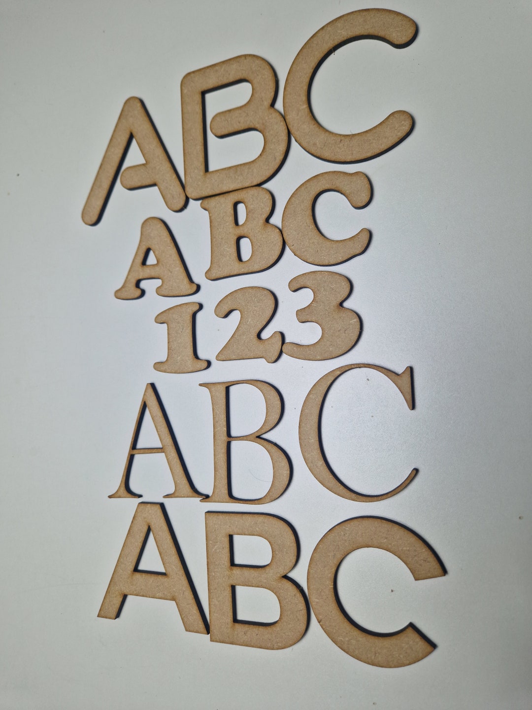Wooden Craft Letters, MDF Letters for Painting, Letters and Numbers for ...