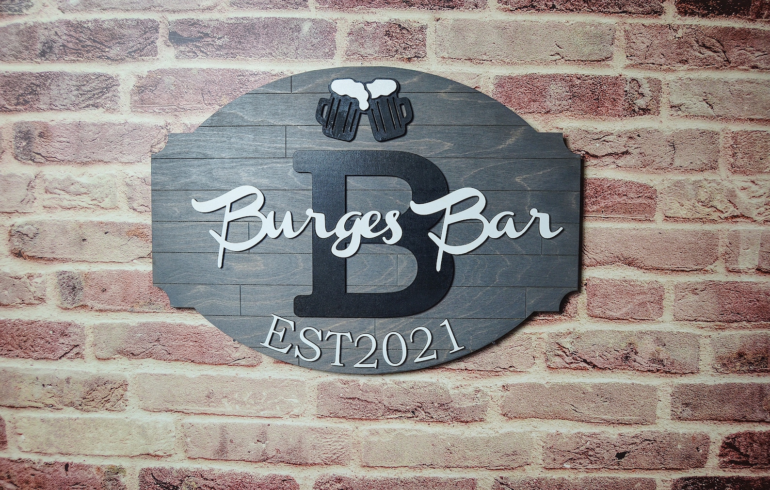 Custom Name Bar Sign Tavern Plaque Wood Home Pub Decor Dad | Etsy