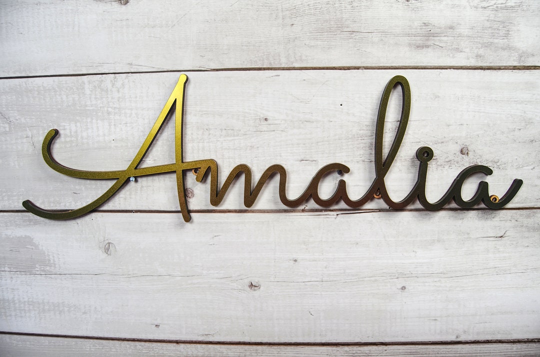 Personalised Wall Mounted Name Sign Acrylic Sparkle Cast - Etsy UK