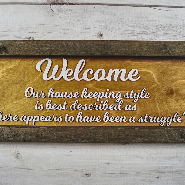 Funny Welcome Sign - Etsy UK