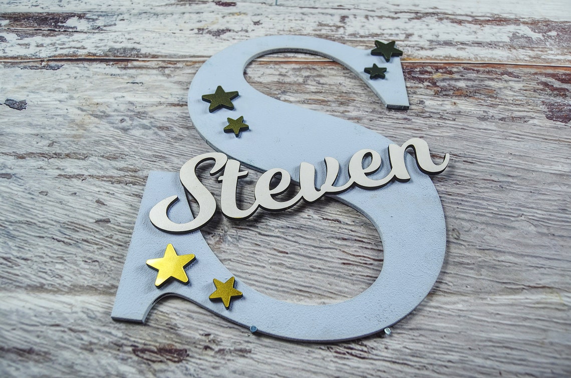 Personalized Letter Name Sign Custom Wall Decor Alphabet - Etsy UK