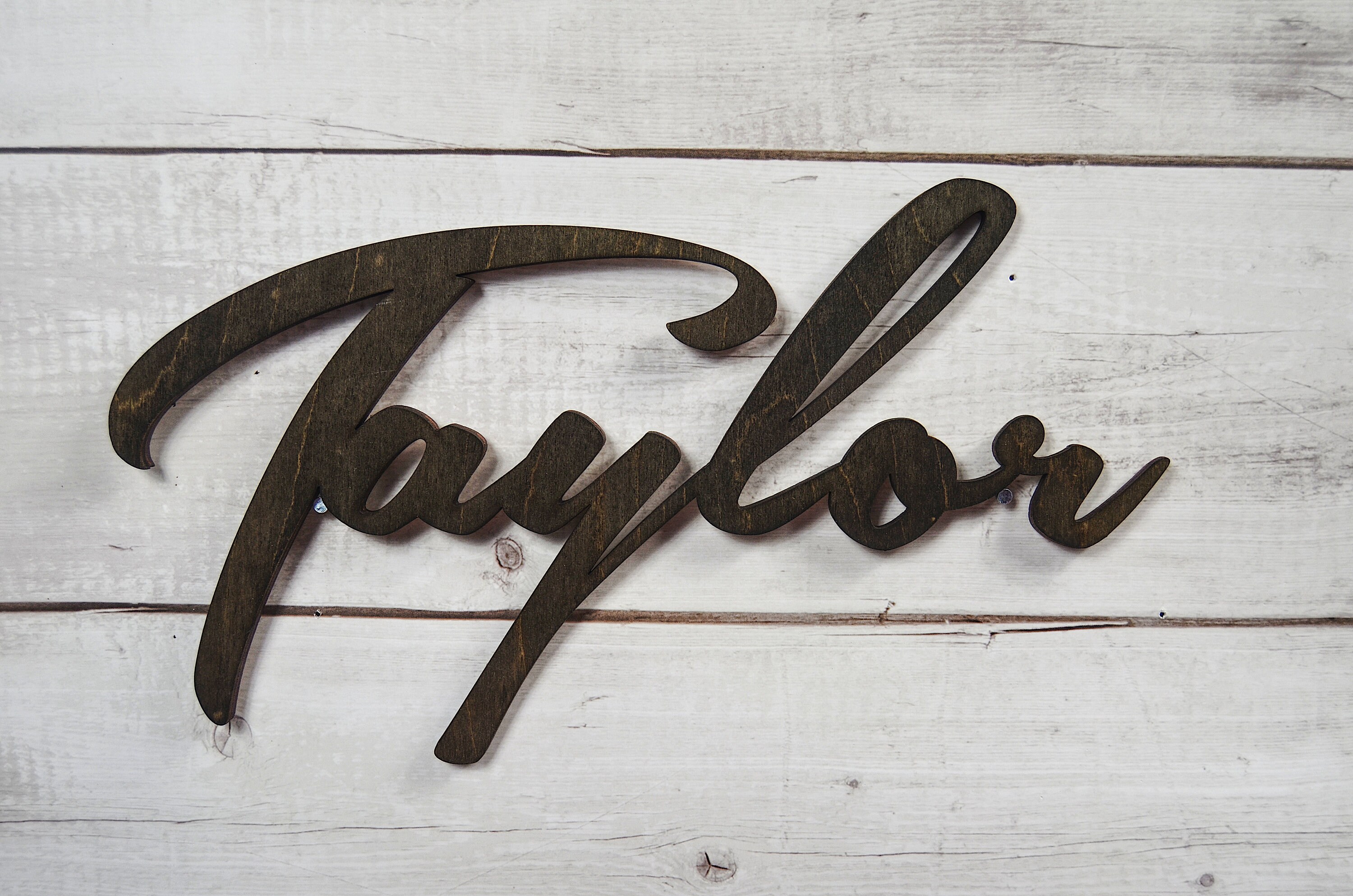 Personalised Wall Mount Name Sign Wood Custom Art Name - Etsy Polska