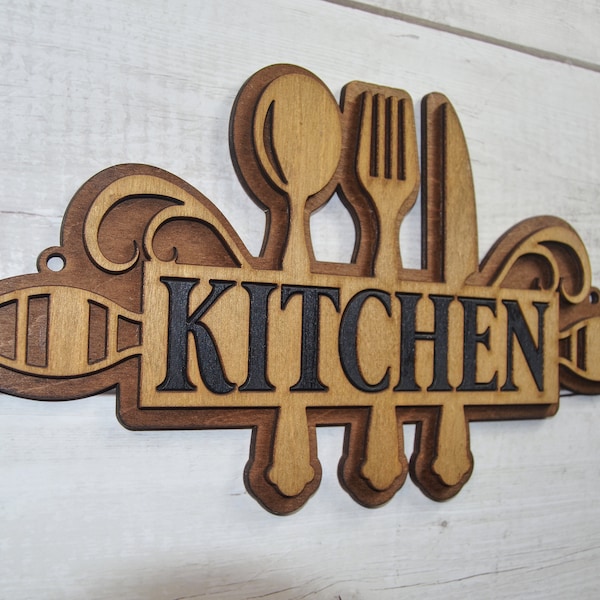 Wooden Kitchen Signs - Etsy UK