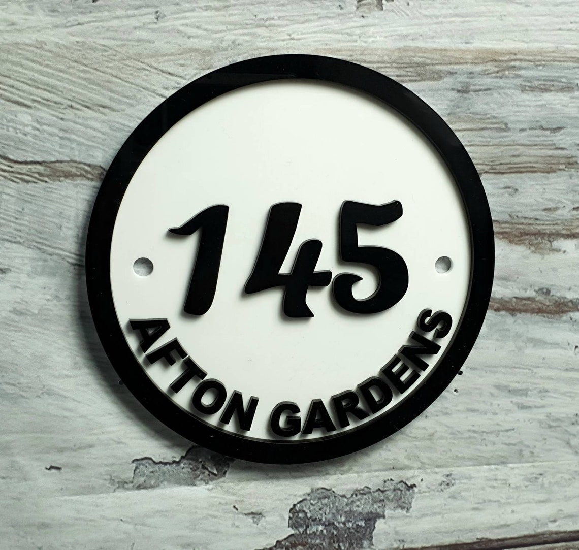 Personalised Door Number Sign Door Plaque Front Door Number. - Etsy