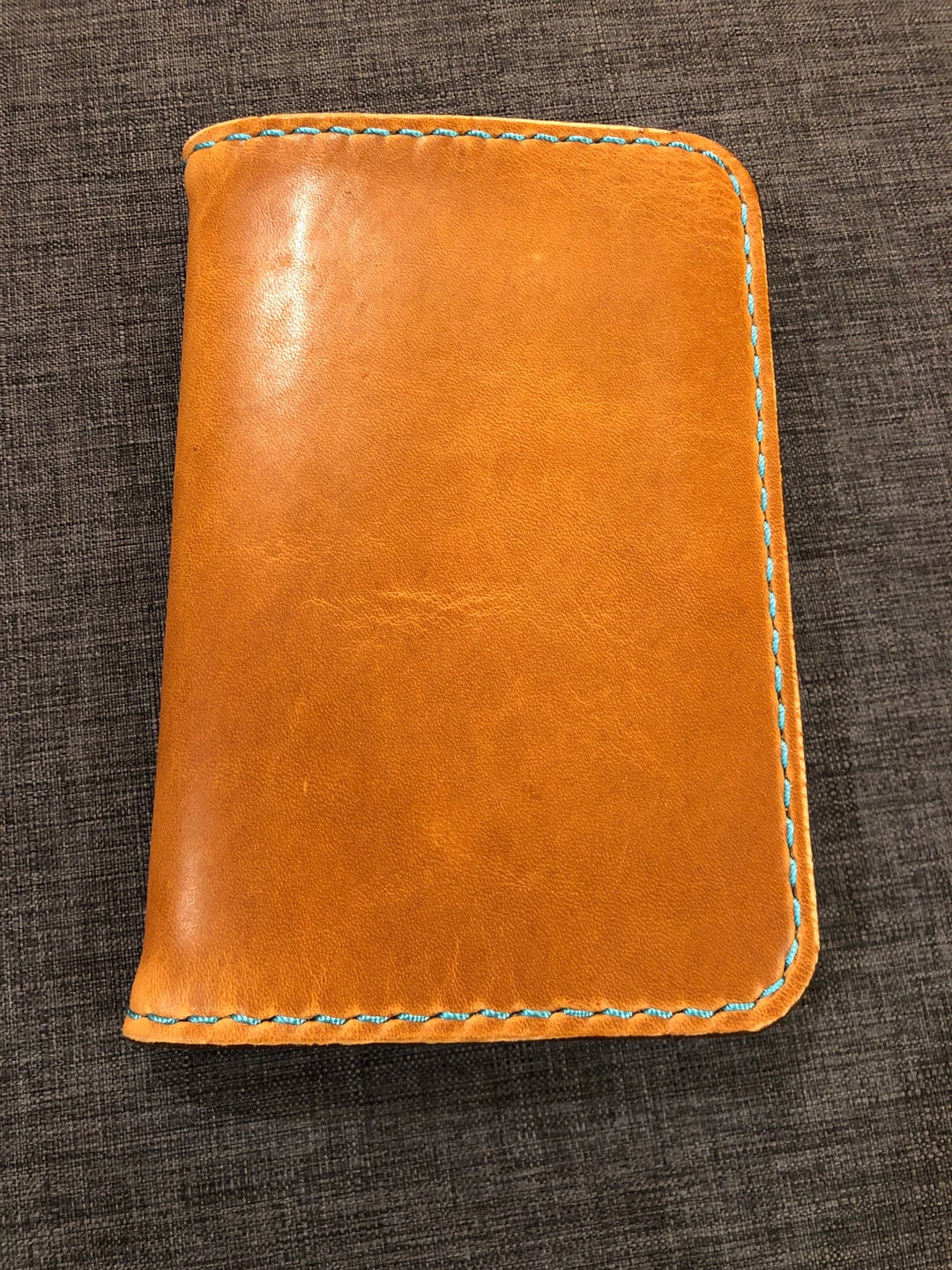 Small Tan Colored Handmade Real Leather Field Notebook Cover With ...