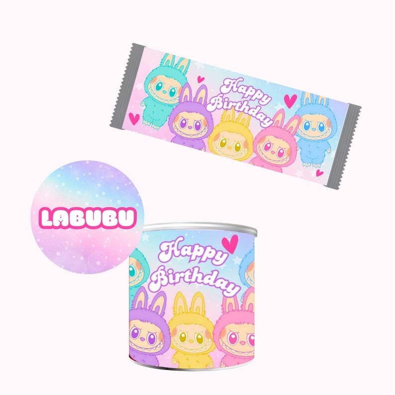 Labubu Birthday Party Decoration - Instant Download Printable - Etsy