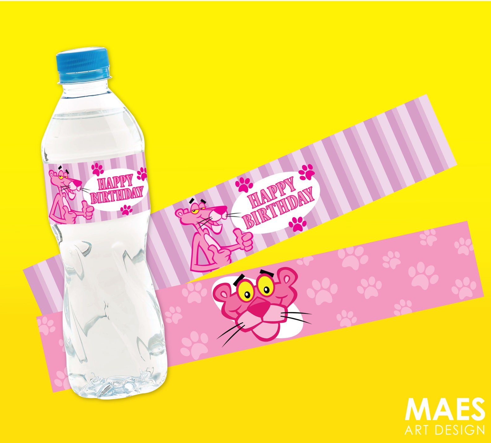 Pink Panther Birthday Party Decoration - Instant Download Printable - Etsy