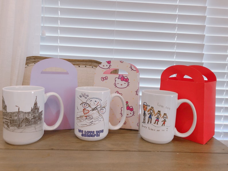 Mug Box Svg Mug Box Template Gift Bag Svg Gift Bag | Etsy