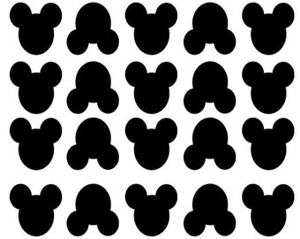 Mickey Mouse Vinyl Stickers - Etsy