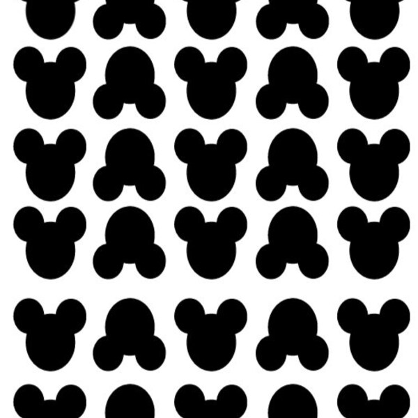 Mickey Mouse Head Stickers - Etsy