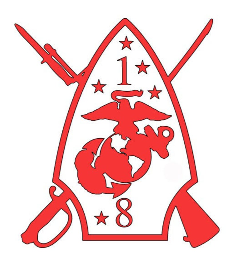 USMC 1/8 Unit Logo Decal – Officially Licensed Vinyl Sticker - Etsy