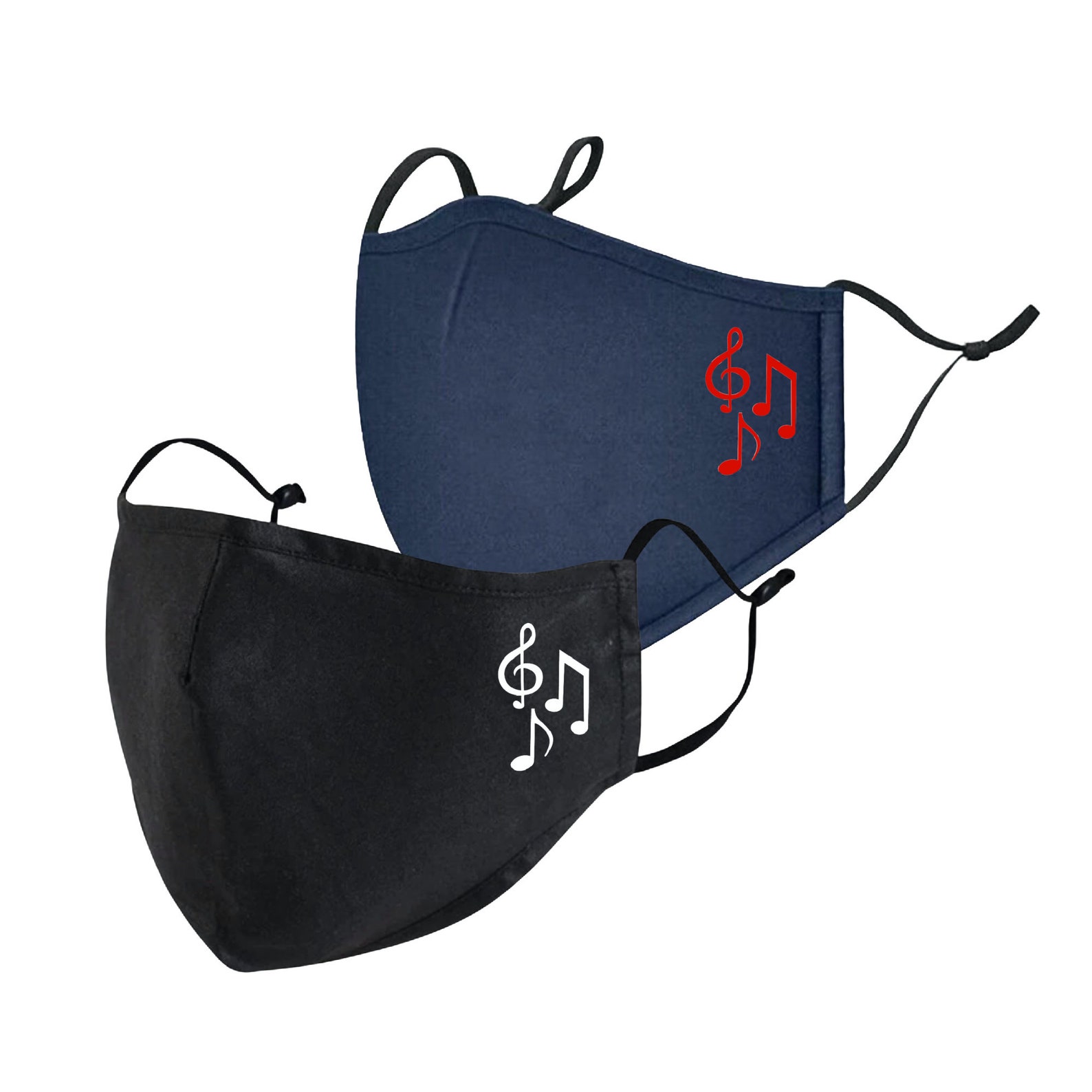 Face Mask With Music and Dance Designs Ft. Music Notes Drum - Etsy