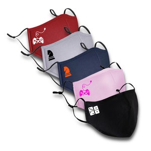 Chess Face Mask, Dominos Face Mask or Electronic Gaming Face Mask 3 ...