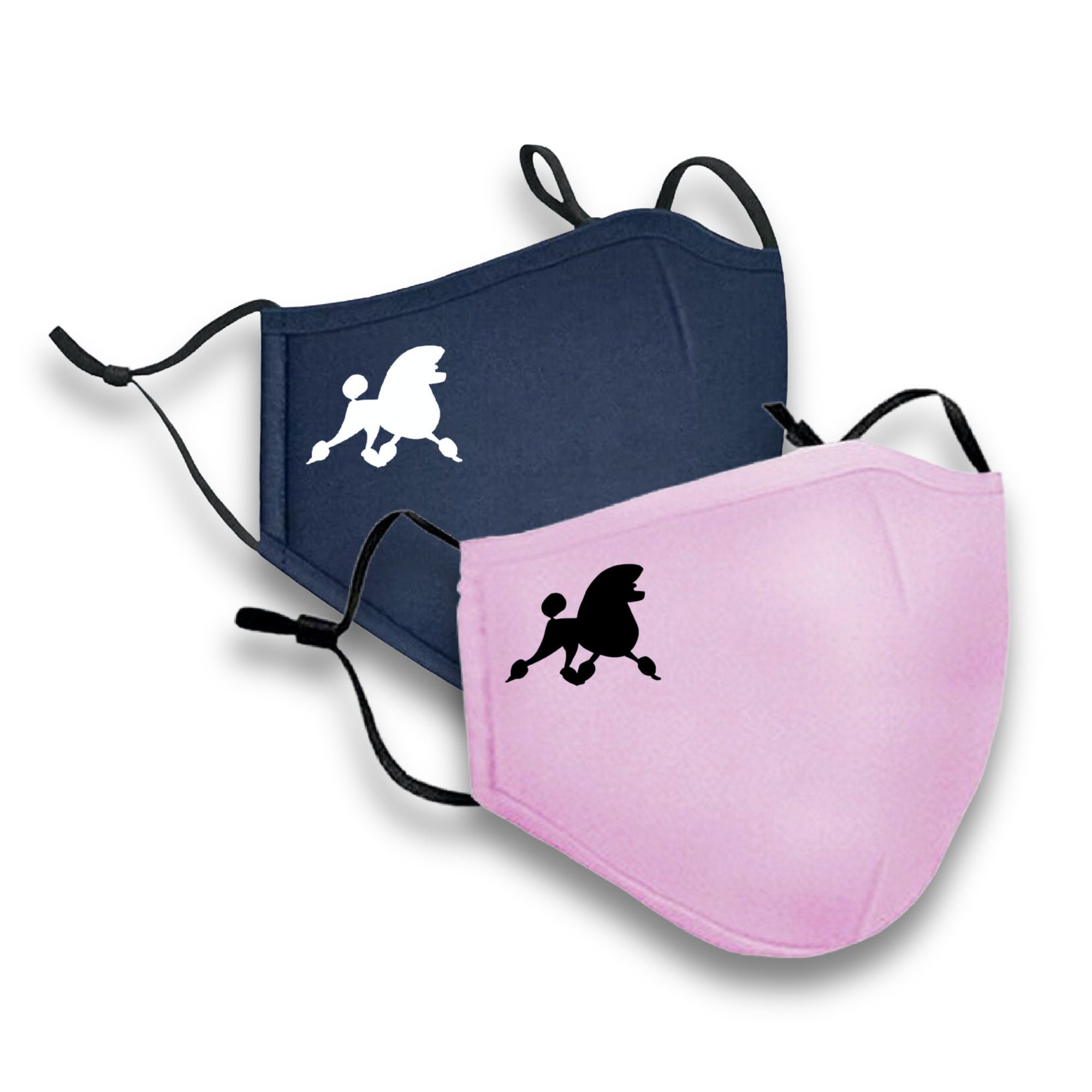 Poodle Face Mask Adjustable Reusable Face Mask With Fun - Etsy