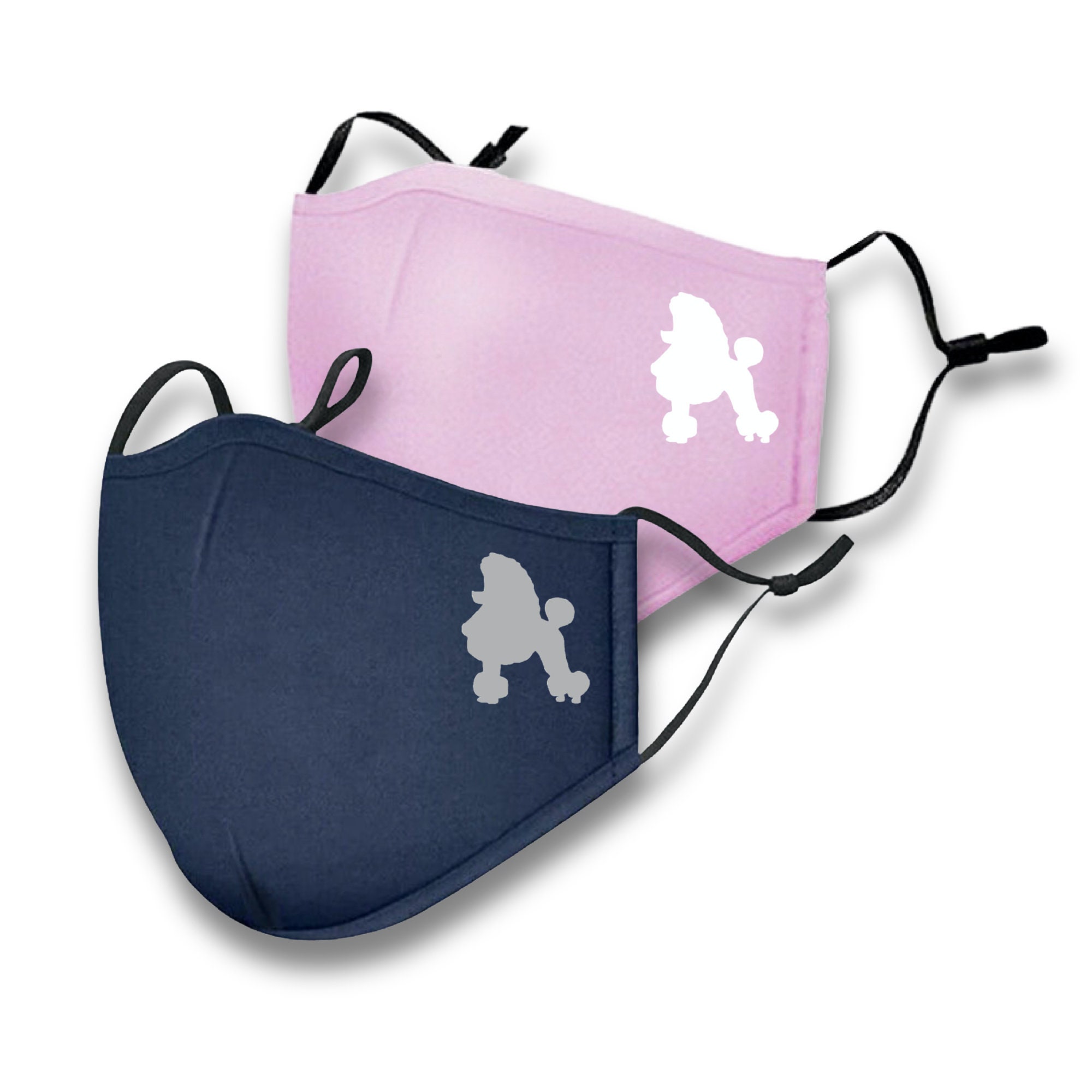 Poodle Face Mask Adjustable Reusable Face Mask With Fun - Etsy