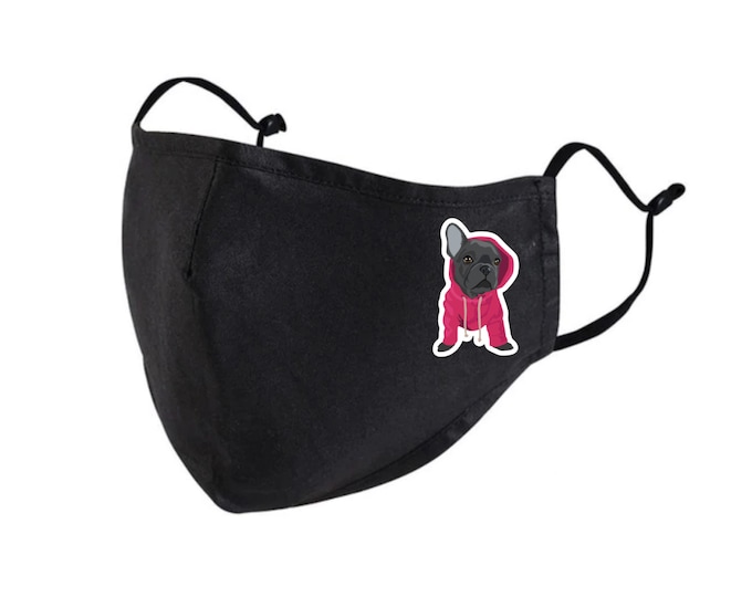 Poodle Face Mask Adjustable Reusable Face Mask With Fun - Etsy