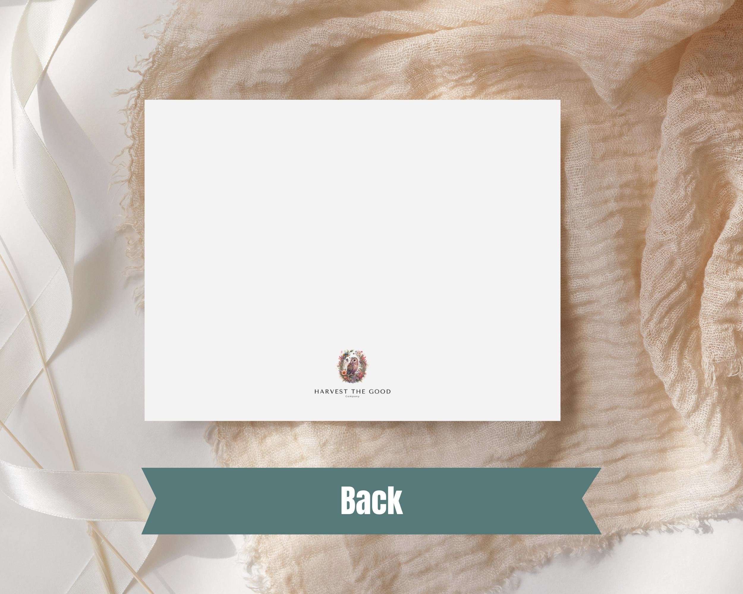 Printable Owl Thank You Cards With Watercolor Flowers to Send Gratitude ...