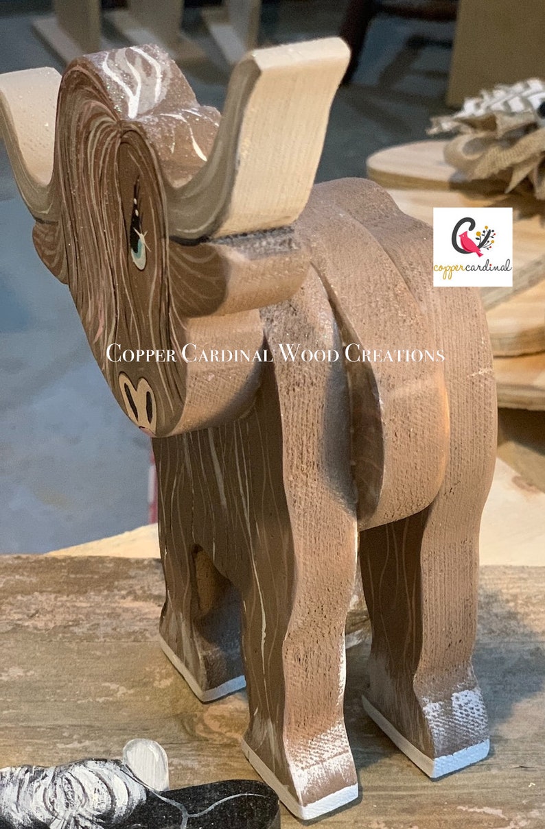 Cow Digital Wood Pattern, Highland Cow Digital Pattern, Highland, Cow ...