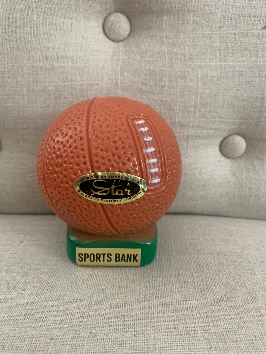 Vintage Basketball Money Bank - Etsy