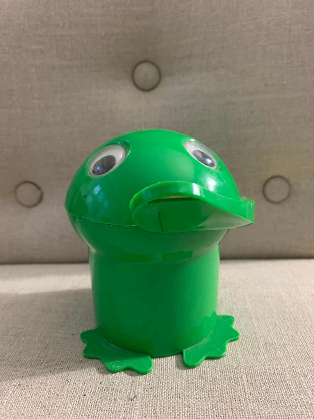 Green Money Eating Coin Bank - Etsy