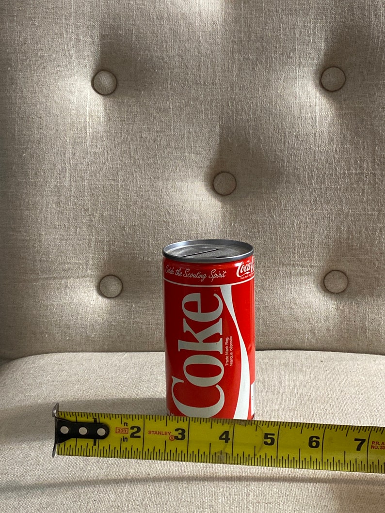 Vintage Coke Can Money Bank - Etsy