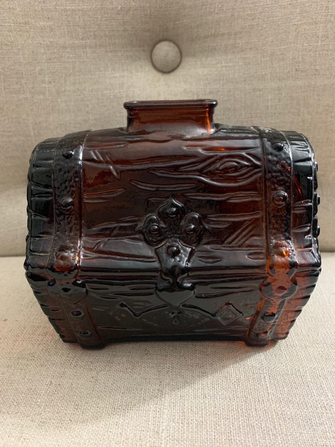 Glass Suitcase Shaped Vintage Money Bank. Very Heavy Brown - Etsy