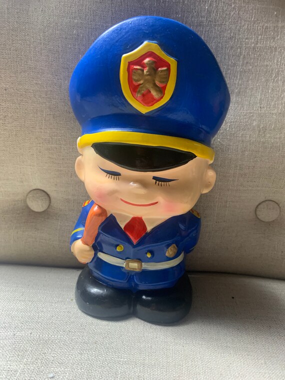 Vintage Ceramic Police Officer Money Bank. | Etsy