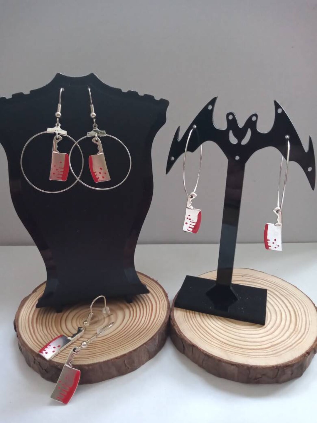 Horror/ Cleaver Jewellery. Pair of Horror/ Kinife/ Cleaver Earrings ...