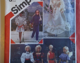 Simplicity 5755 Sewing Patterns for Dummies 11 1/2 Inch Fashion Doll ...