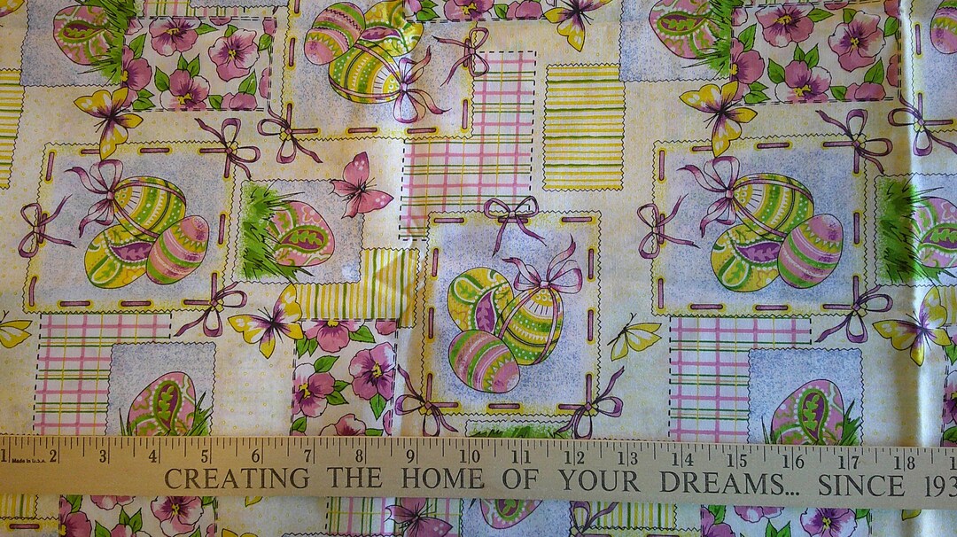 Vintage Easter Mini #CP10520 Springs Industries Cotton Fabric ...