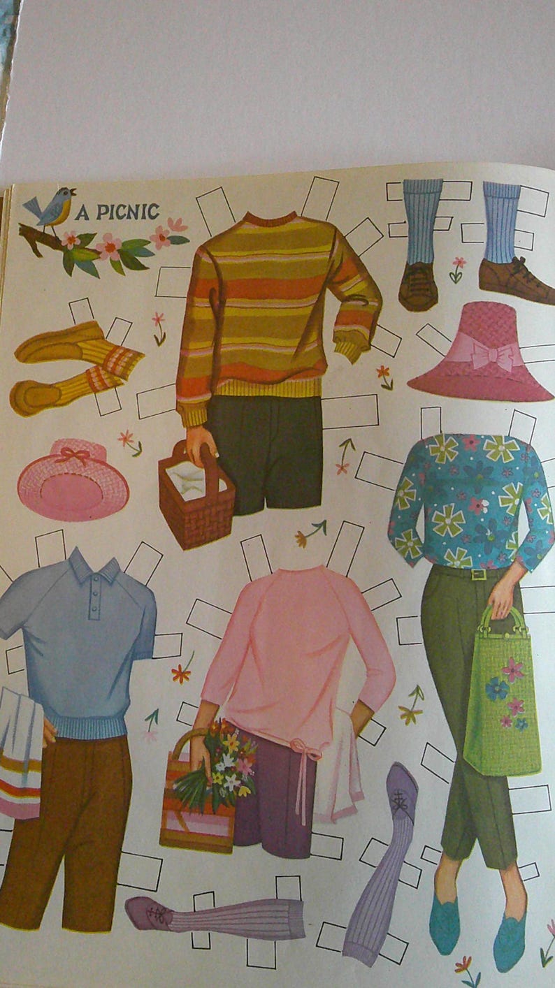 Candy Paper Dolls 1964. Vintage and Hard to Find. Four Teen Dolls and ...