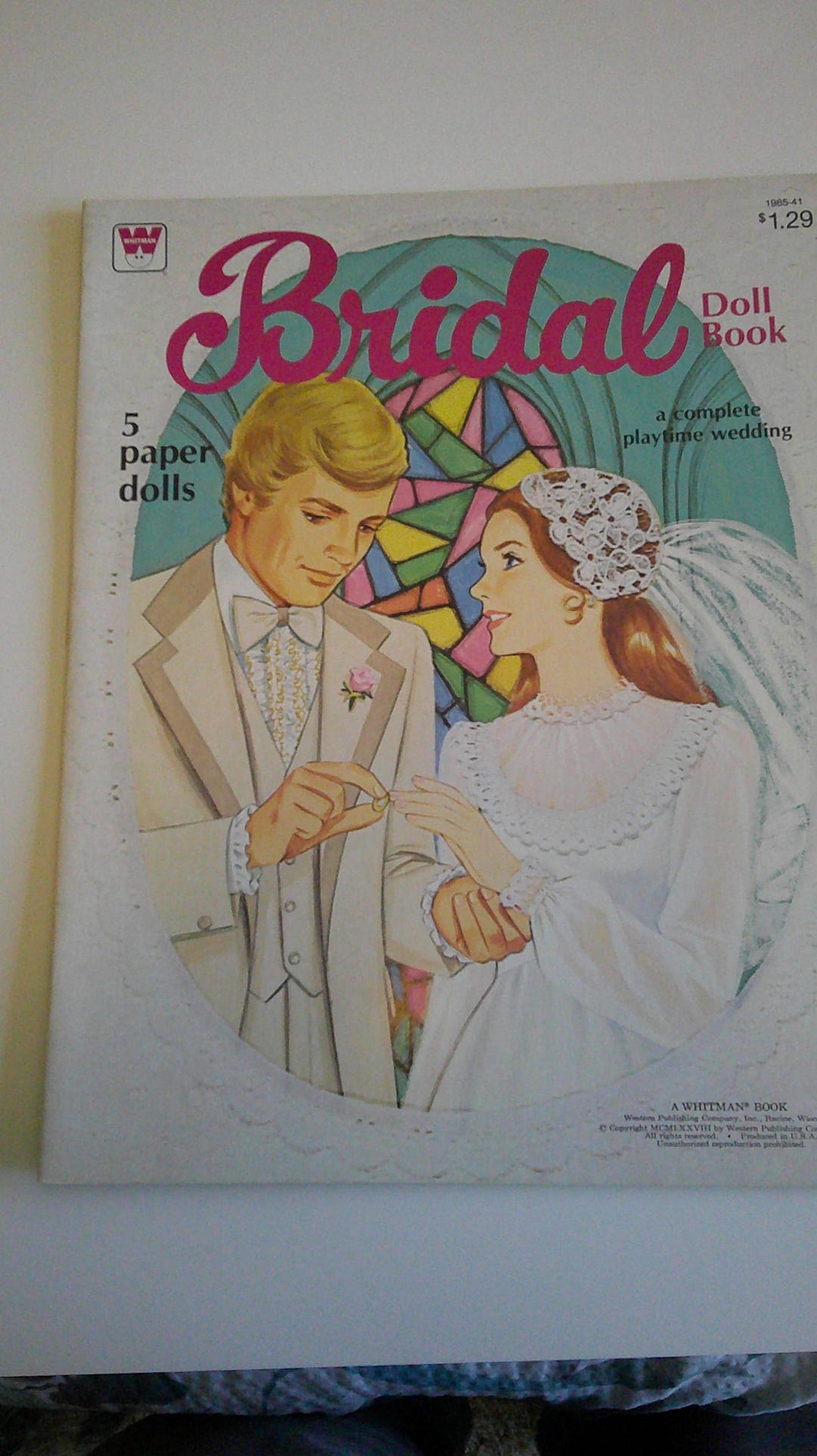 Vintage Bridal Paper Doll Book 1978. Whitman. Complete Playtime Wedding ...