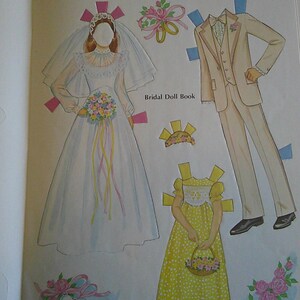 Vintage Bridal Paper Doll Book 1978. Whitman. Complete Playtime Wedding ...