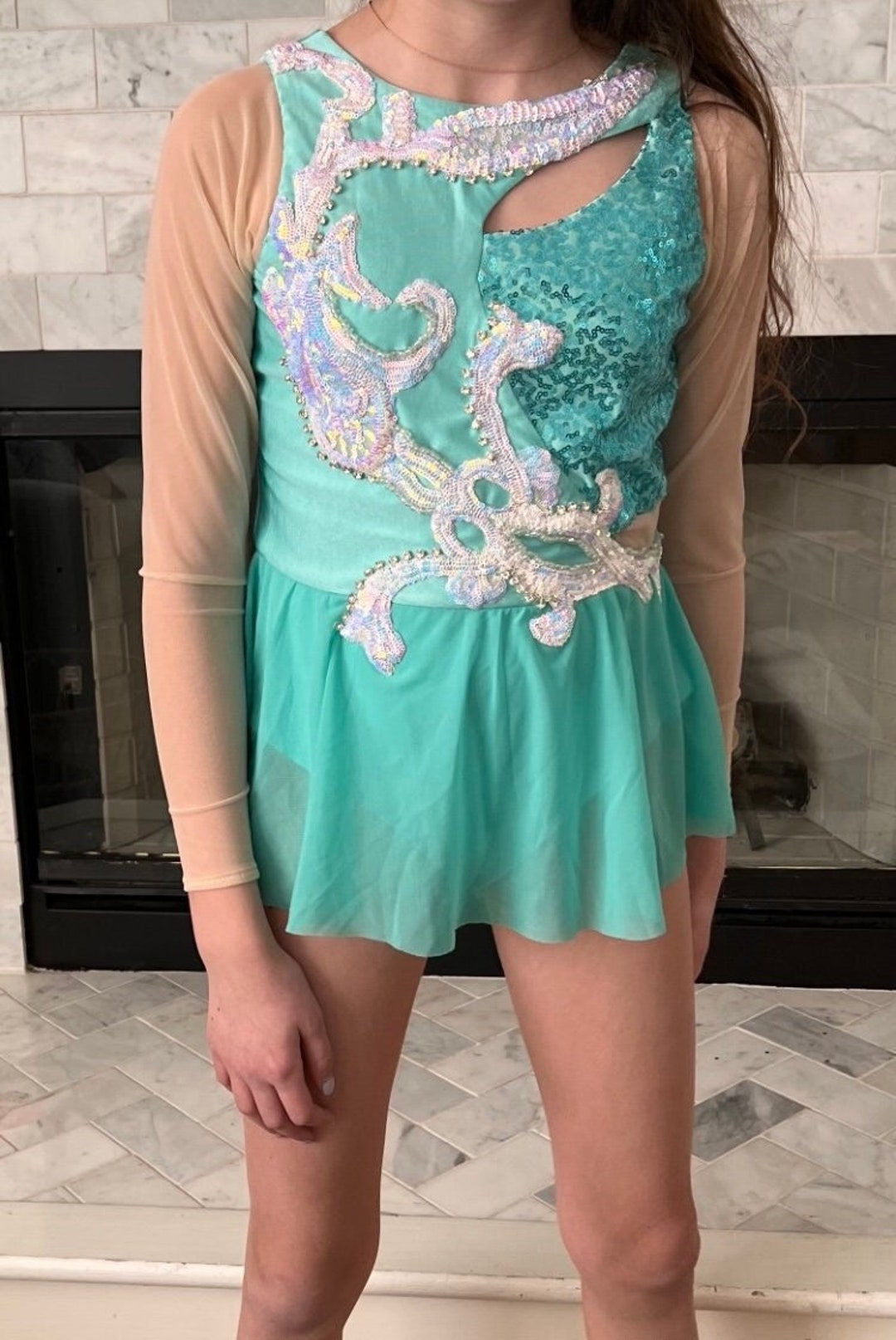 One of a Kind Solo Dance/ Solo Skating / Strut Baton Twirling Costume ...