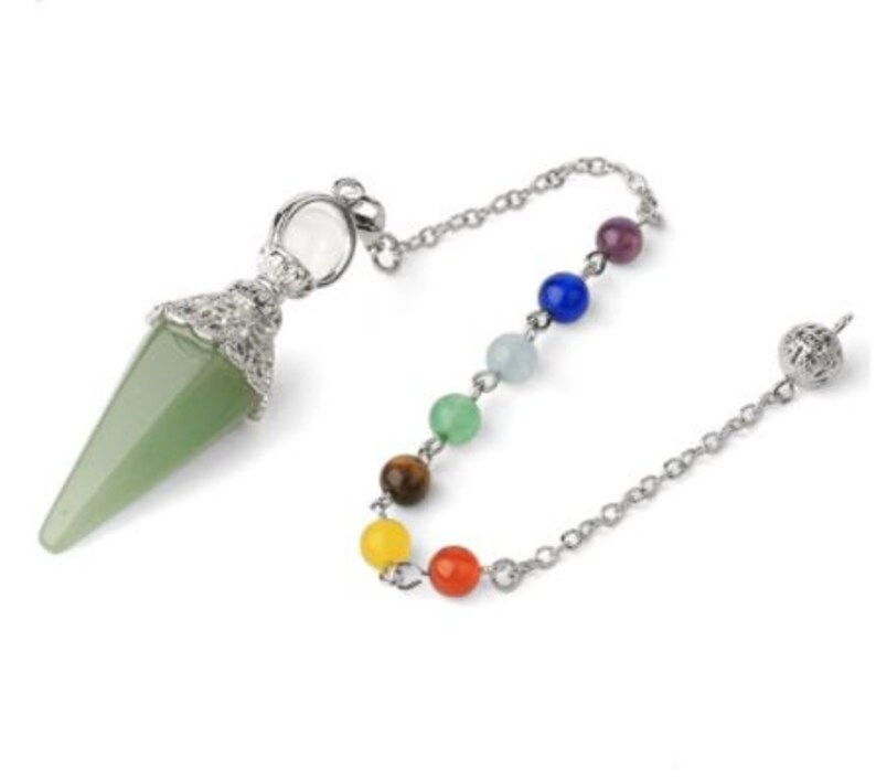 Hexagonal Divination 7 Chakra Chain Natural Stone - Etsy